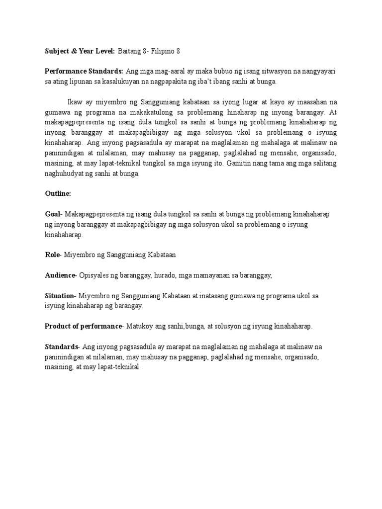 GRASPS | PDF