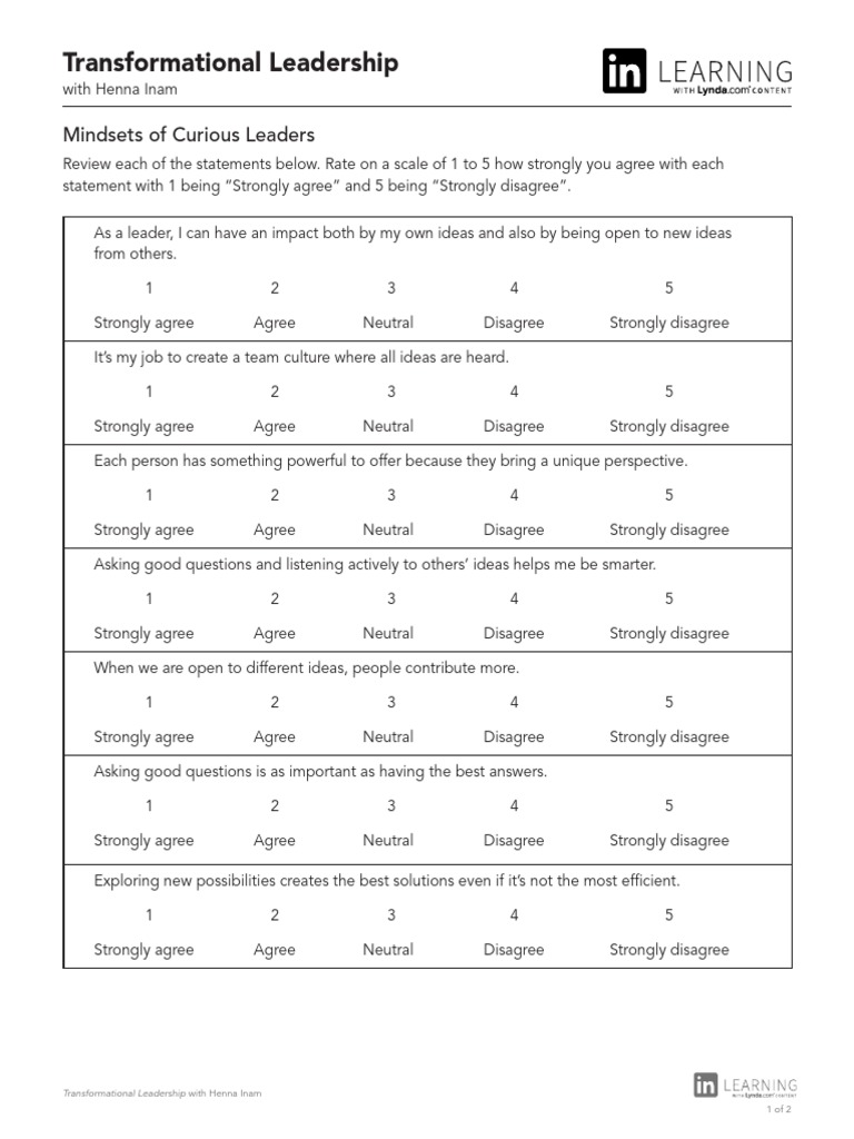 Mindsets of Curious Leaders | PDF | Leadership | Behavioural Sciences