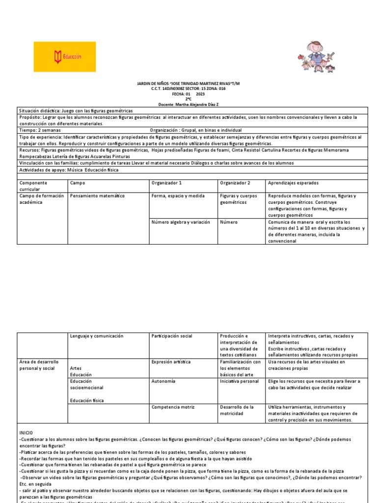 Figuras Geom.2°-23 | PDF | Geometría | Salón de clases