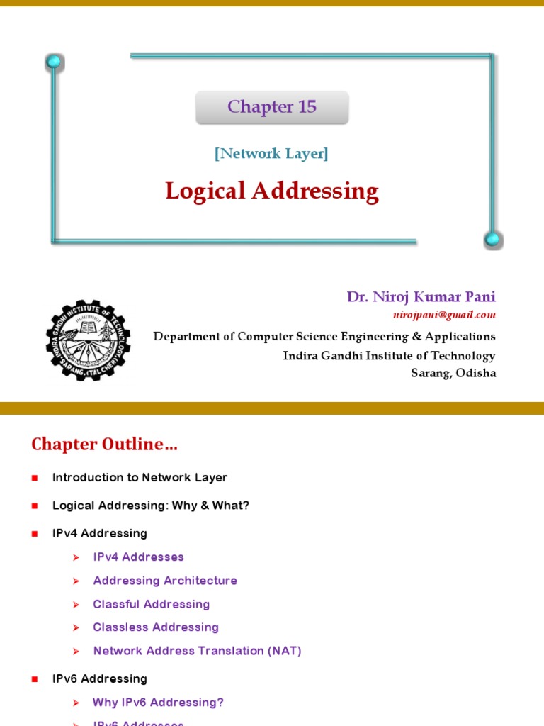 Chapter 15 - Logical Addressing | PDF | I Pv6 | Ip Address