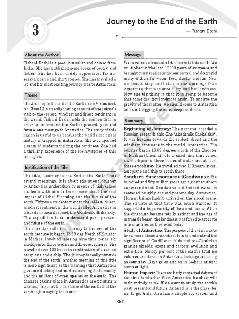 Journey To The End Chapter 3 2023 | PDF | Antarctica | Climate Change