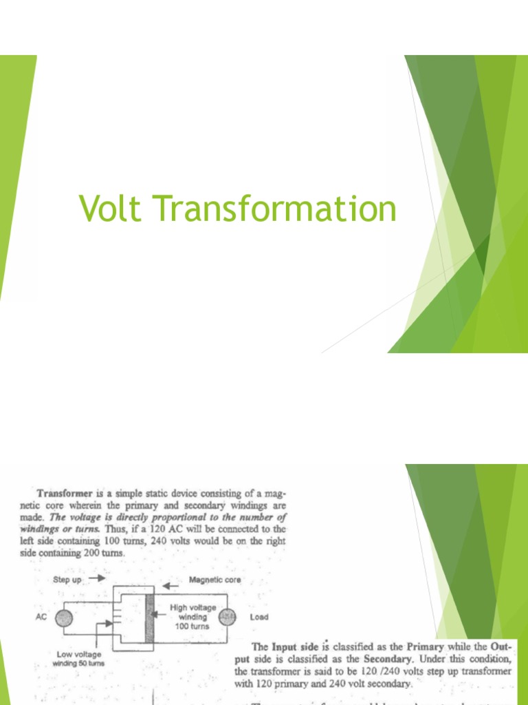 Volt Transformation1.2 | PDF