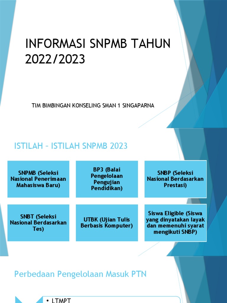 Informasi SNPMB Tahun 2023 | PDF