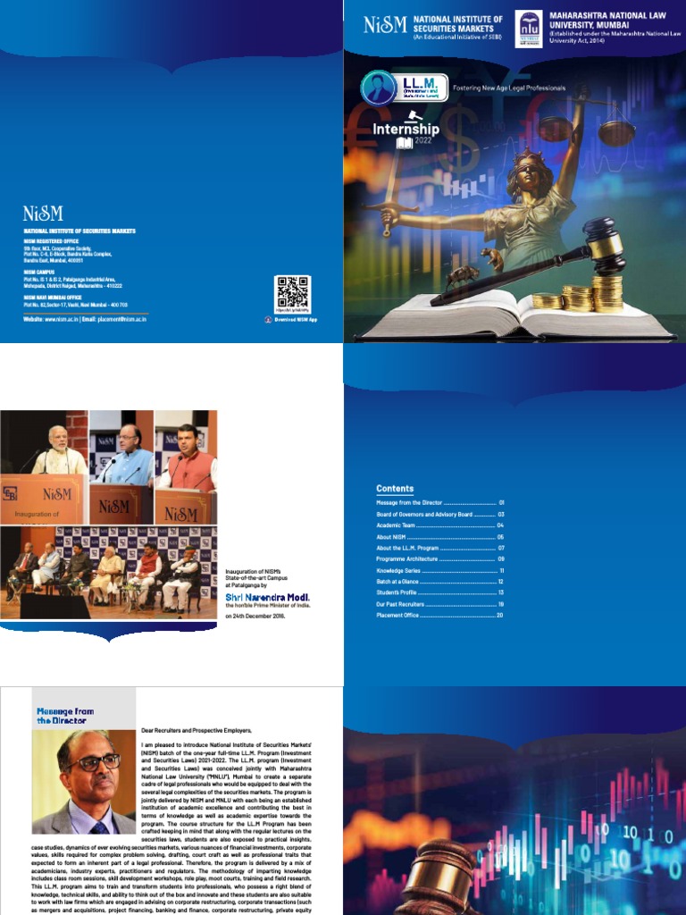 LLM Internship Brochure 2021 22 V 11 | PDF | Securities (Finance ...
