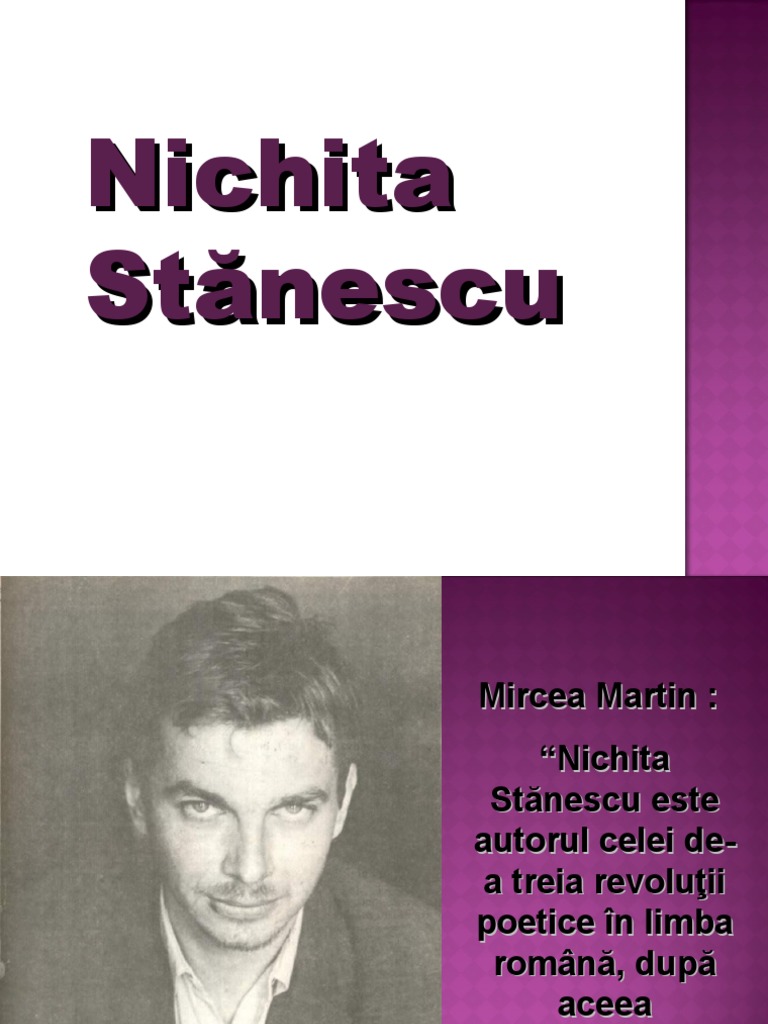 Nichita Stanescu | PDF