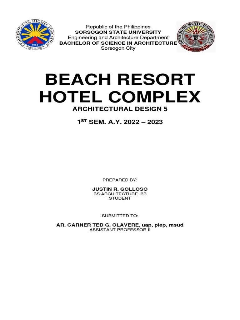 Golloso Justin R. BSARCH3b HOTEL-BEACH-RESORT-COMPLEX Research Work ...