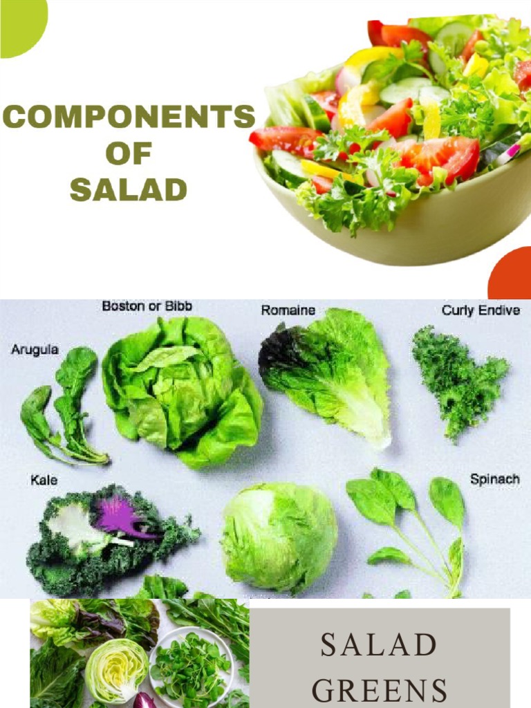 Components of Salad | PDF | Wellness | Technology & Engineering