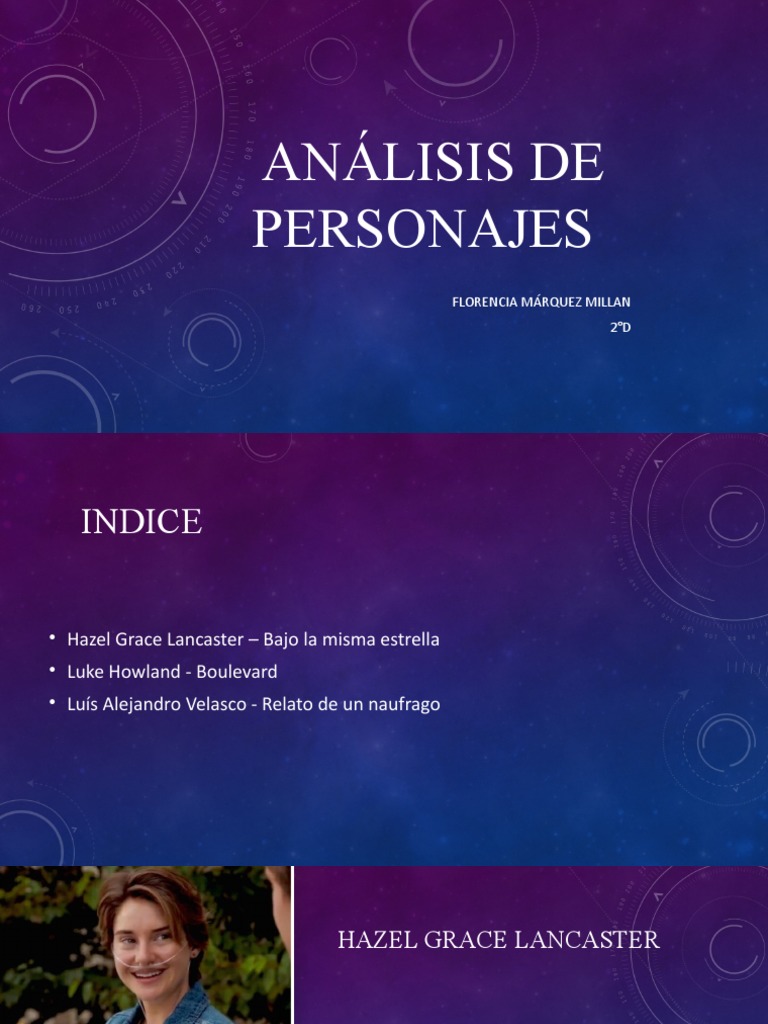 Análisis de Hazel Grace Lancaster | PDF | Ciencias sociales | Novela ...