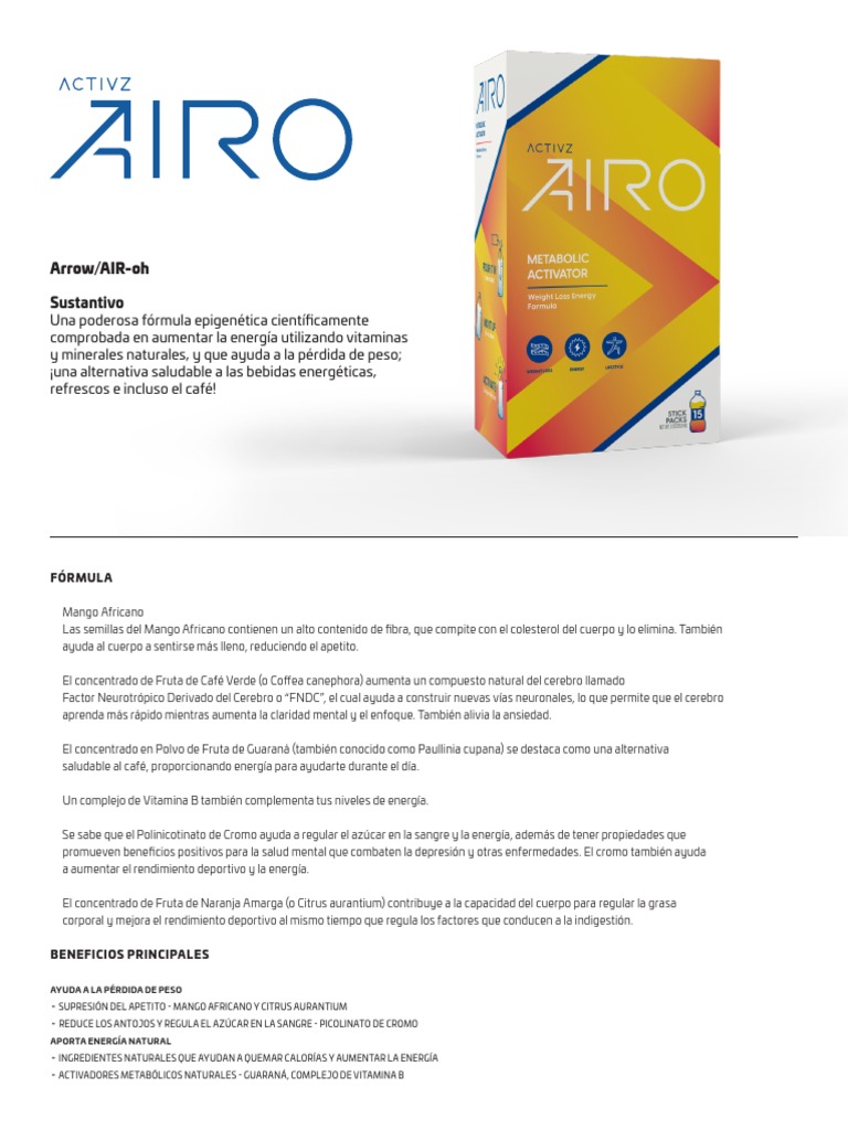 AIRO - PIP Span 01.29.2021 | PDF | café | Vitamina