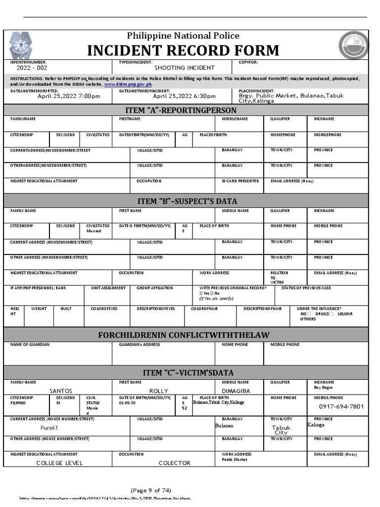 IRF ACT Final | Download Free PDF | Criminal Law | Government