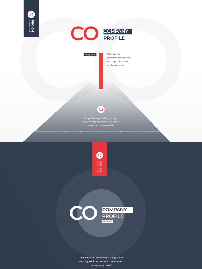 Company Profile Landscape Pdf Page Layout Written Communication