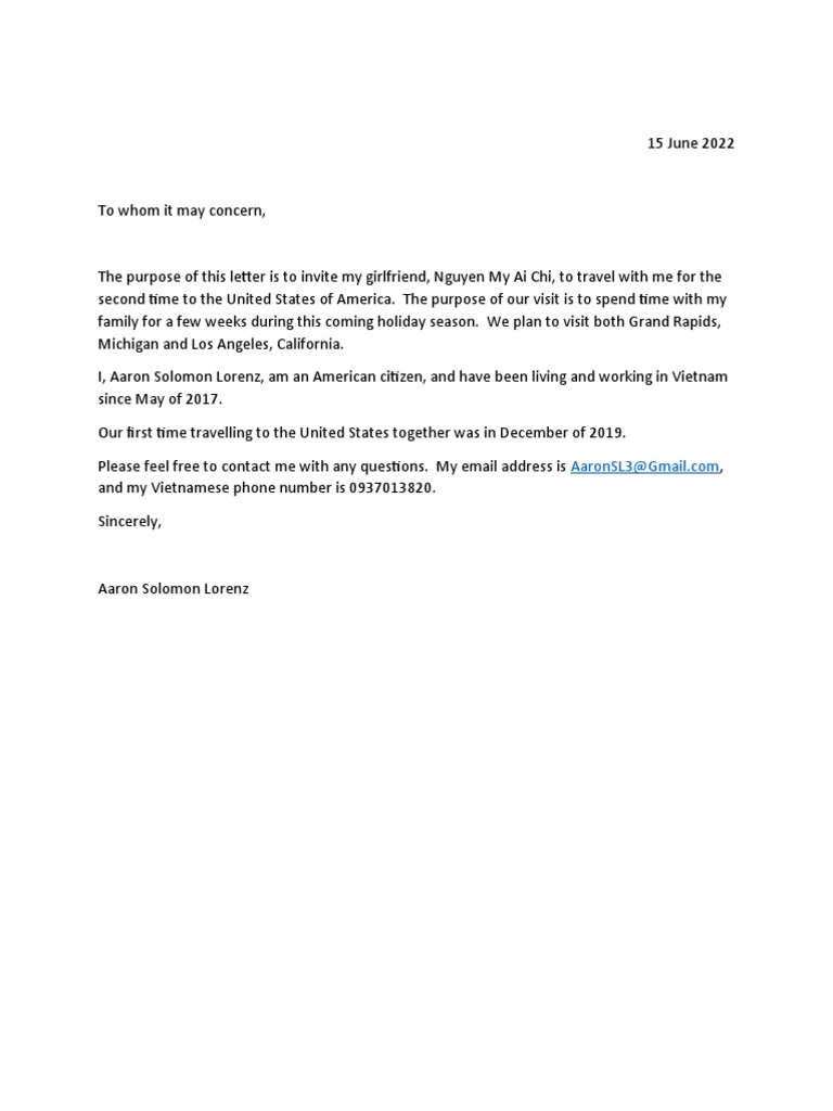 Invitation Letter 2022 | PDF