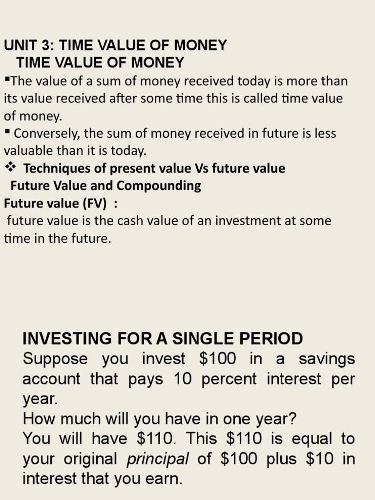 Arbaminch Distance Chapter 3 | PDF | Present Value | Time Value Of Money