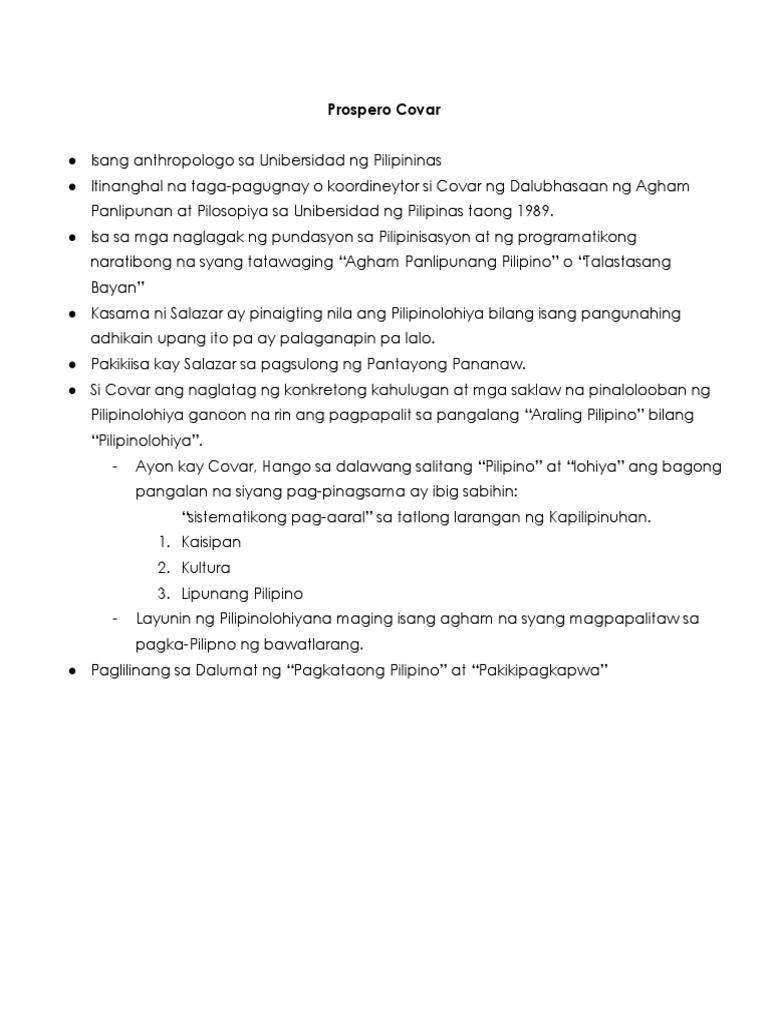 Prospero Covar | PDF