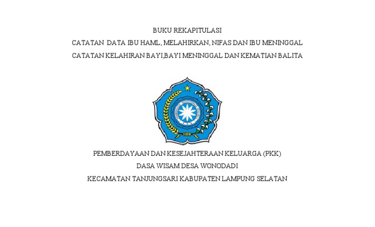 Cover Buku Rekapitulasi Data Ibu Hamil Dasa Wisma | PDF