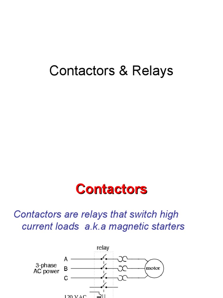 Contactors & Relays | PDF | Relay | Electrical Equipment
