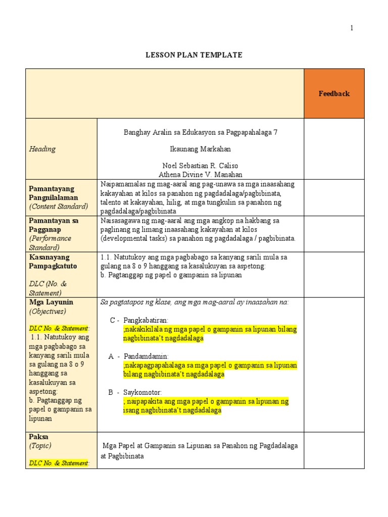 Grade-7 Caliso-Manahan-Ad-Lesson-Plan-2022 | PDF