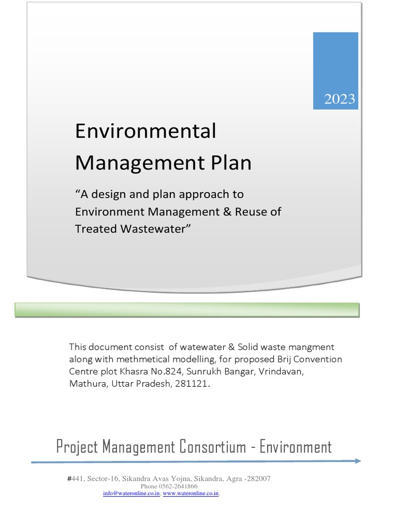Ver 1 EMP | PDF | Sewage Treatment | Water Pollution