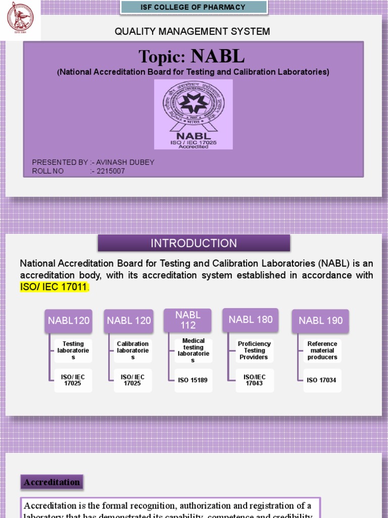 NABL Accreditation: Essential for Quality Testing | PDF
