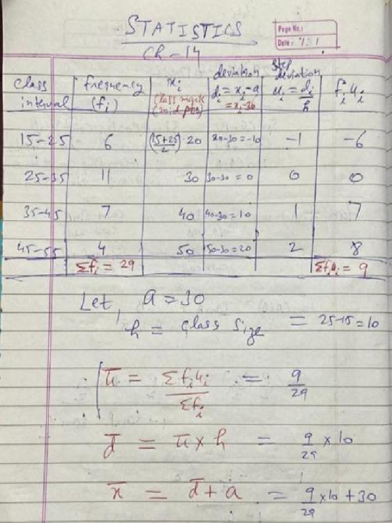 Formula - S Statistics 10th | PDF