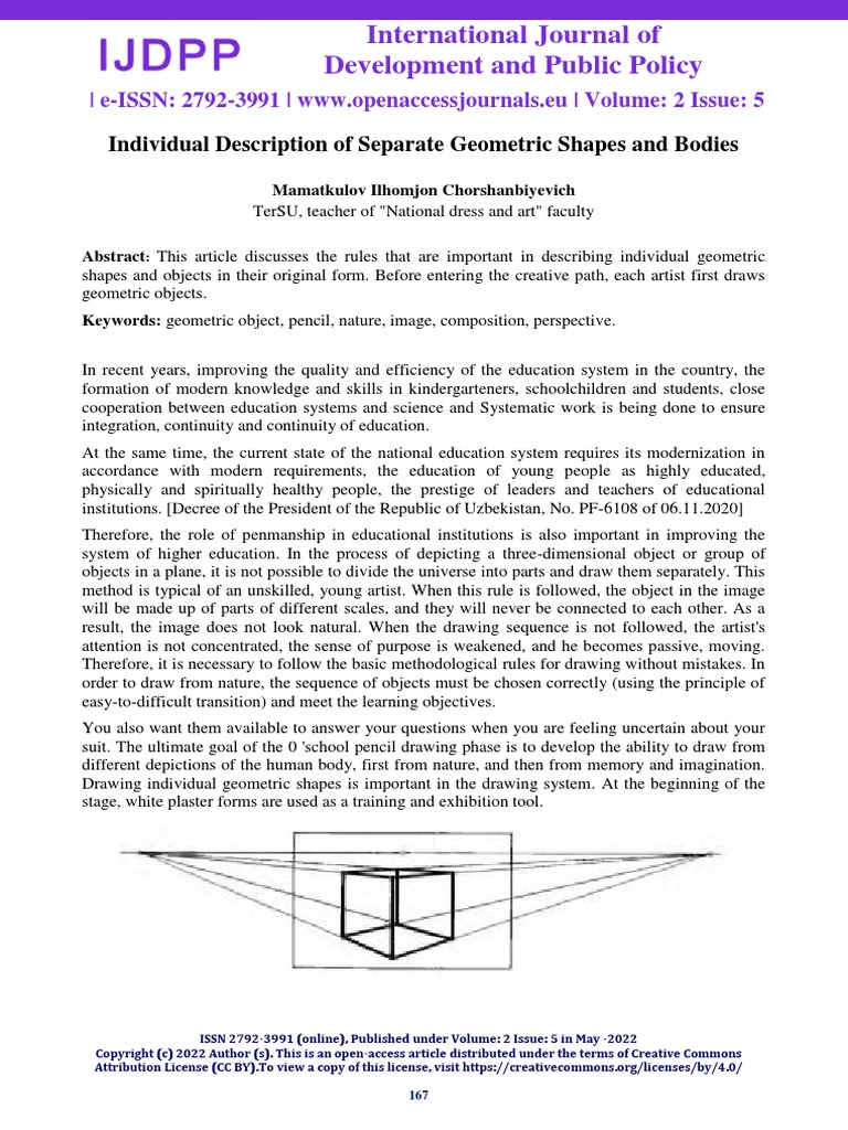 Individual Description of Separate Geometric Shapes and Bodies | PDF