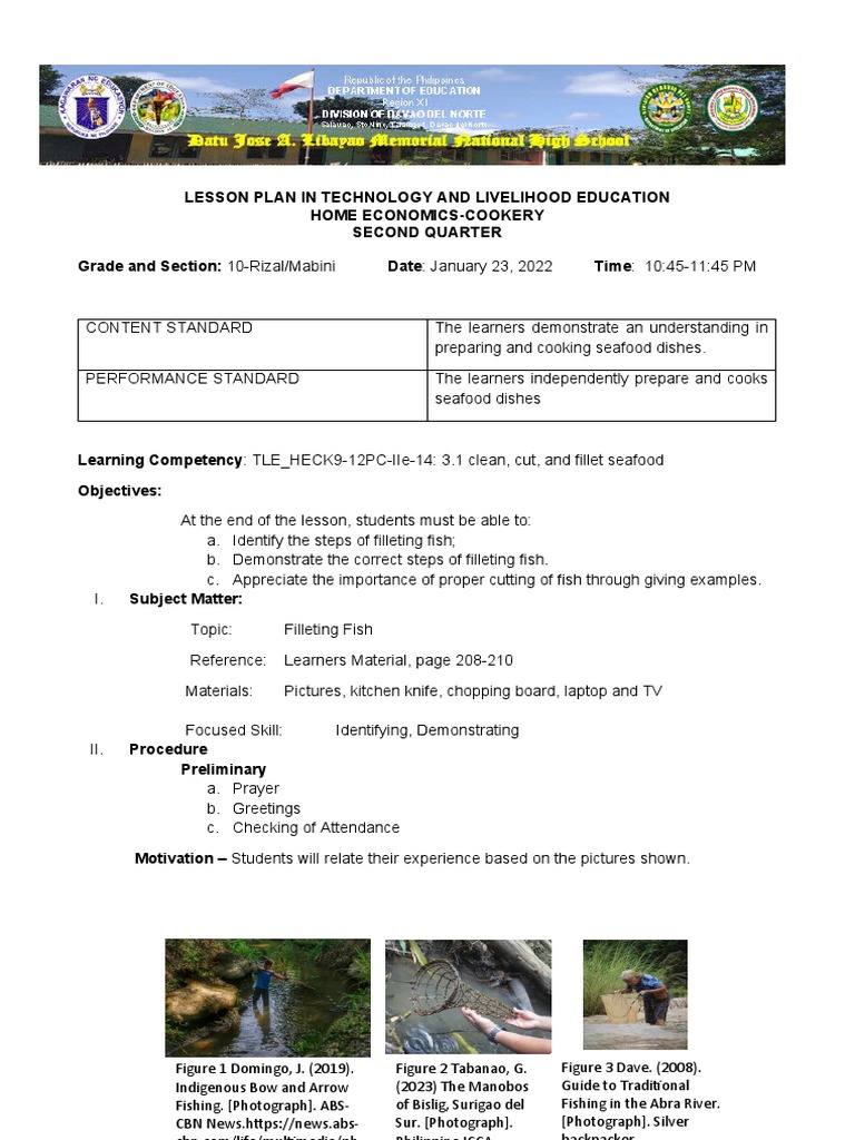 2023 - LP Cot 2ndquarter - Cookery 10 | PDF | Learning | Communication