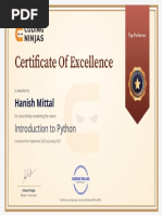 Problem Solving Using C Programming - Certificate | PDF