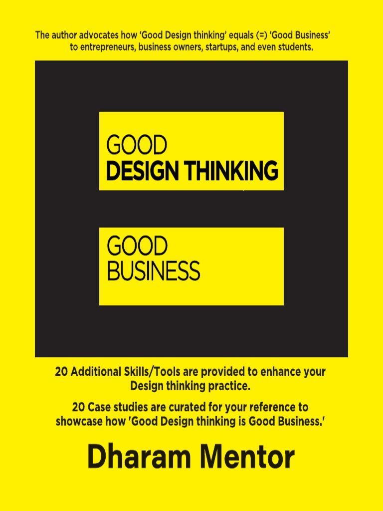 Good DESIGN THINKING Book by Dharam Mentor | PDF | Design Thinking | Design