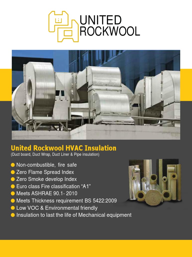 United Rockwool HVAC Insulation Guide | PDF | Duct (Flow) | Thermal ...