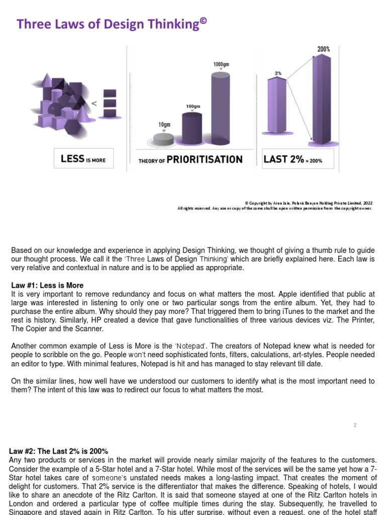 3 Laws of Design Thinking | PDF | Cognitive Science