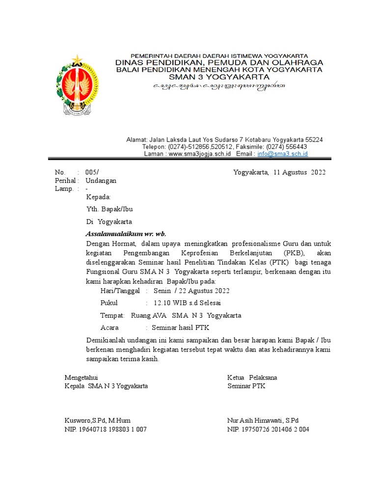 Undangan Seminar | PDF