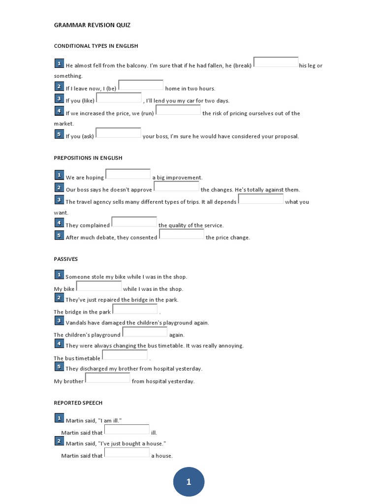 Grammar Quiz | PDF | Language Mechanics | Linguistics