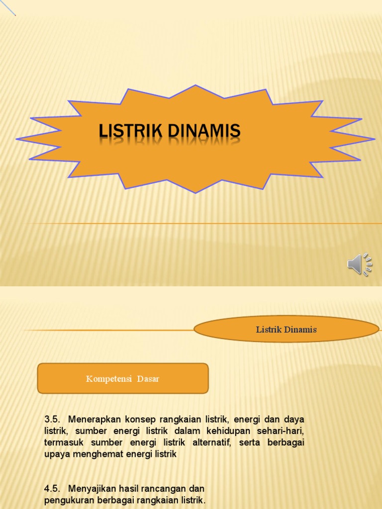 Ppt. Listrik Dinamis | PDF