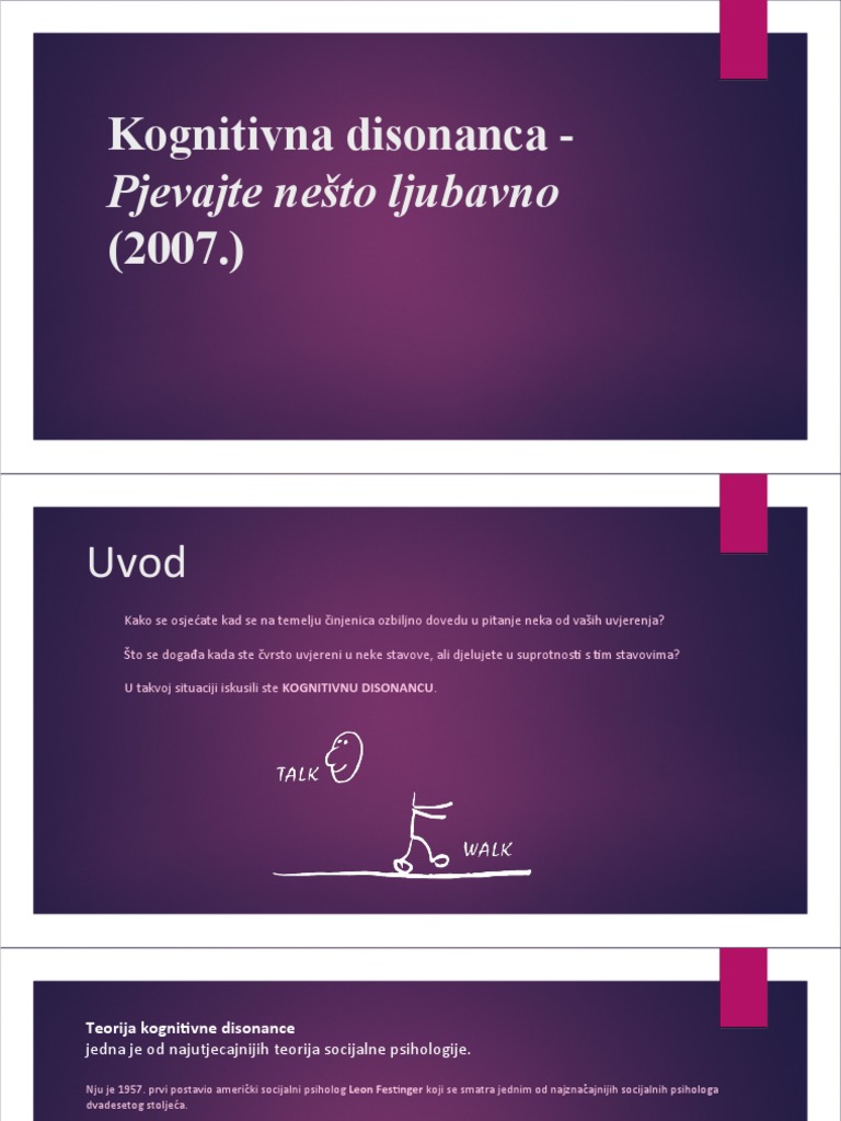 Kognitivna Disonanca | PDF
