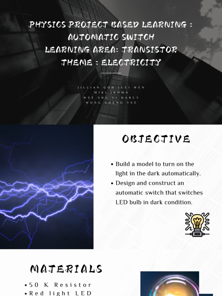 Physics Project Based Learning ELECTRONIC | PDF