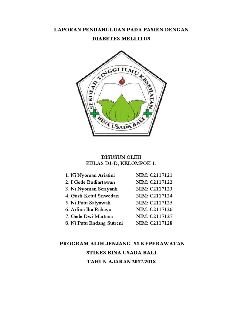LP Askep DM Kelompok 1 | PDF | Kesehatan Holistik