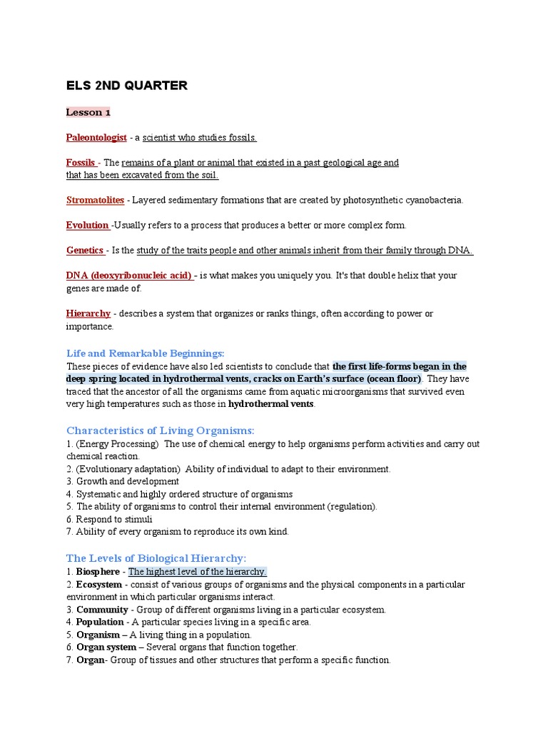 Els Reviewer 2nd Quarter | PDF | Sexual Reproduction | Fertilisation