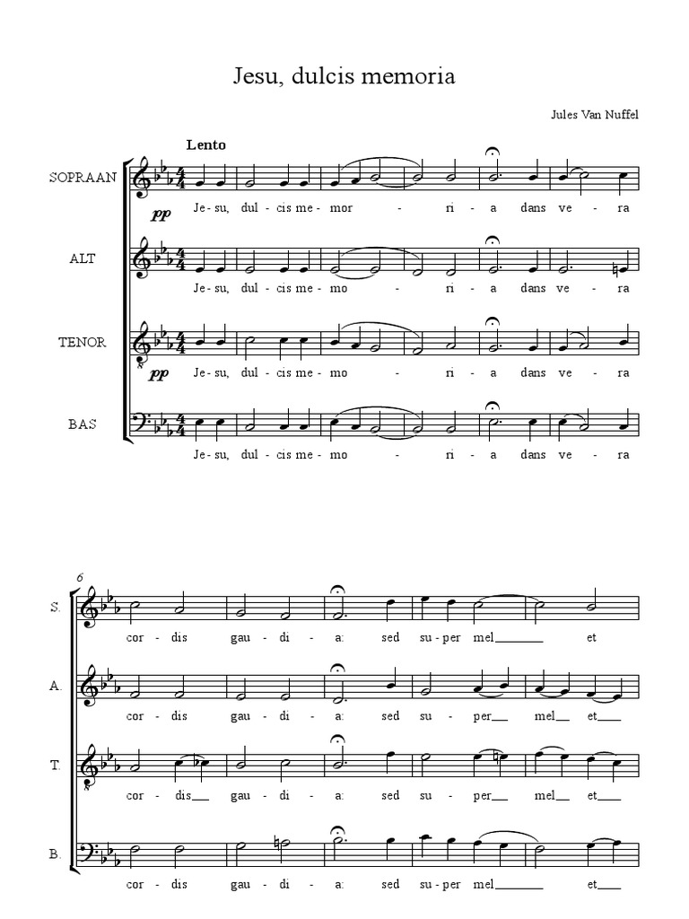 Jesu Dulcis Memoria | PDF