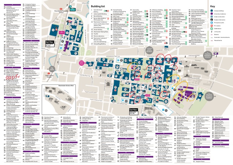 University of Manchester Campus Map | PDF | Science