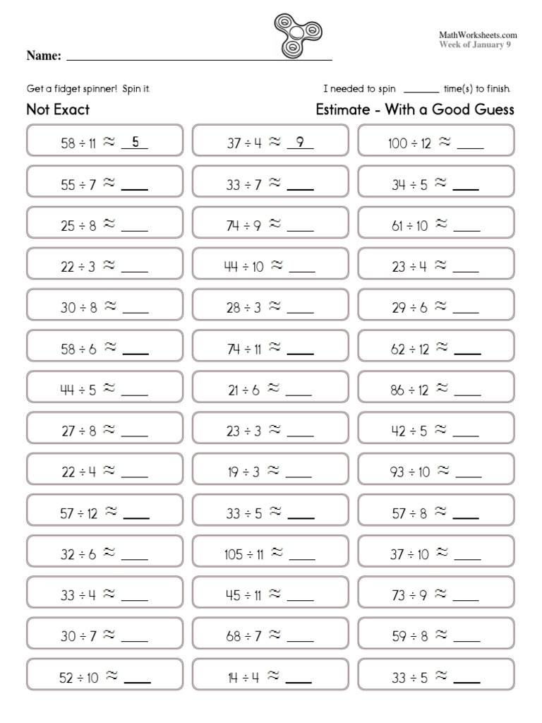 MathWorksheetsGrade5 1 28718 | PDF