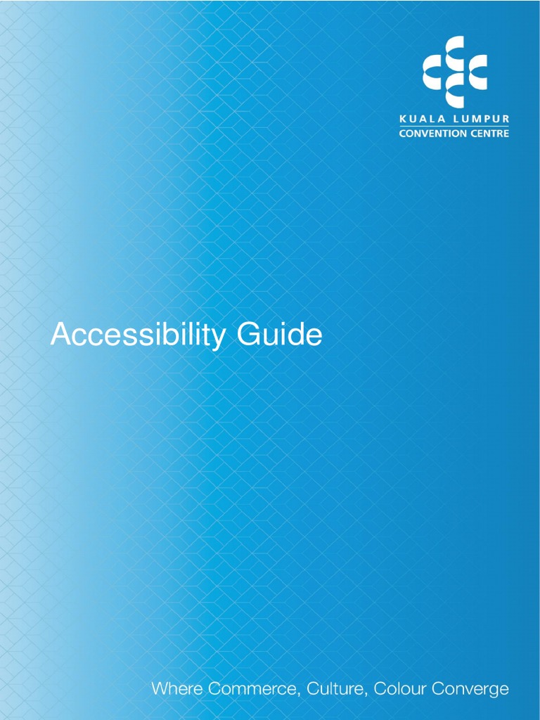 Kuala Lumpur Convention Centre Accessibility Guide | PDF | Elevator ...