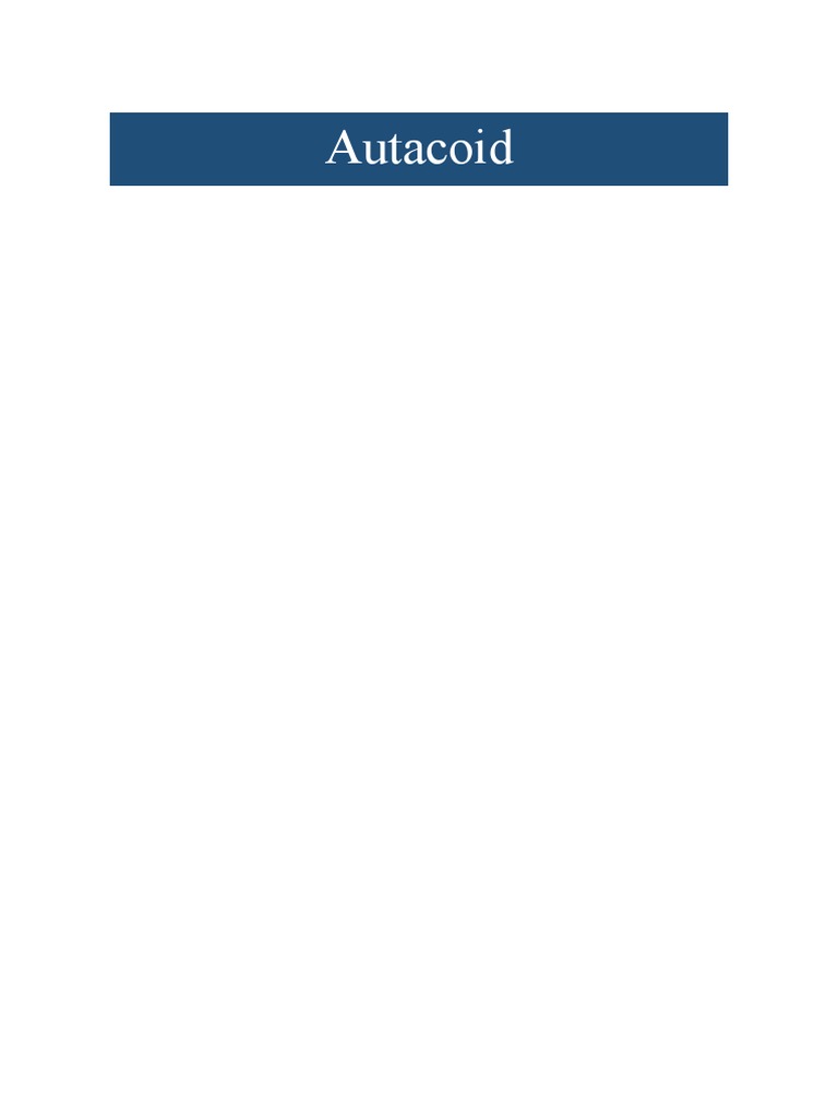 BMS 6 3.autacoid | PDF