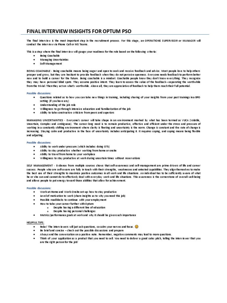 FINAL INTERVIEW GUIDE For PSO V2 | PDF | Psychology | Cognition