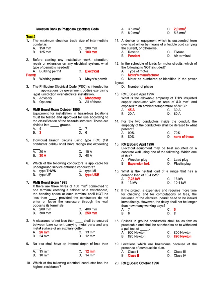 Pec Questions | PDF