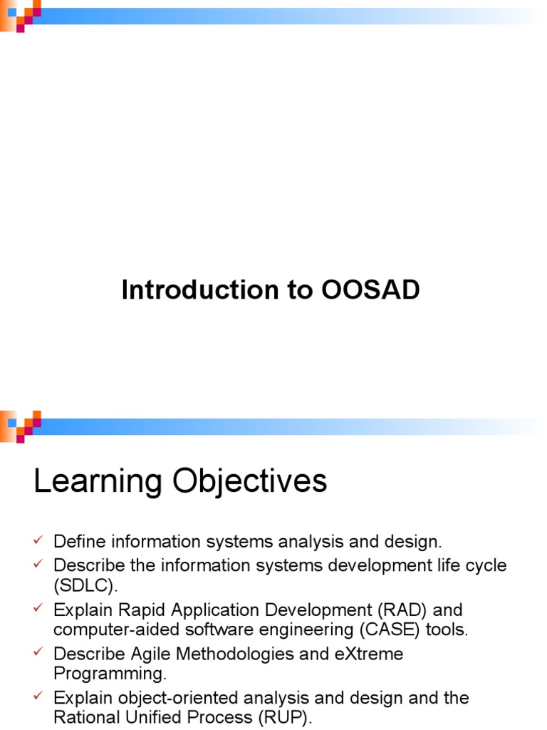 Introduction To OOSAD | PDF | Software Development Process | Class (Computer Programming)