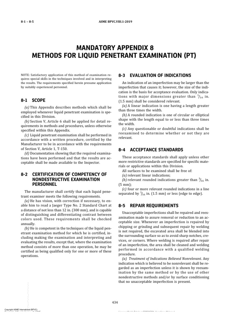 Asme Viii Div-1-2019 | PDF