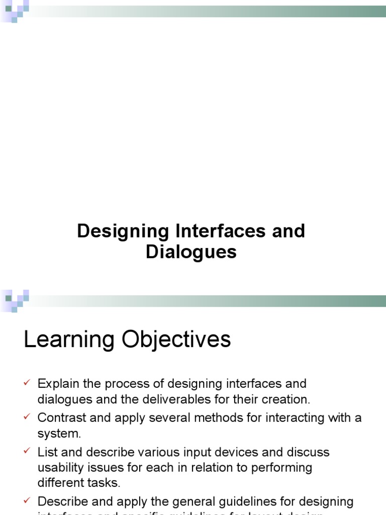 User Interface & Dialogues | PDF | Art | Computers