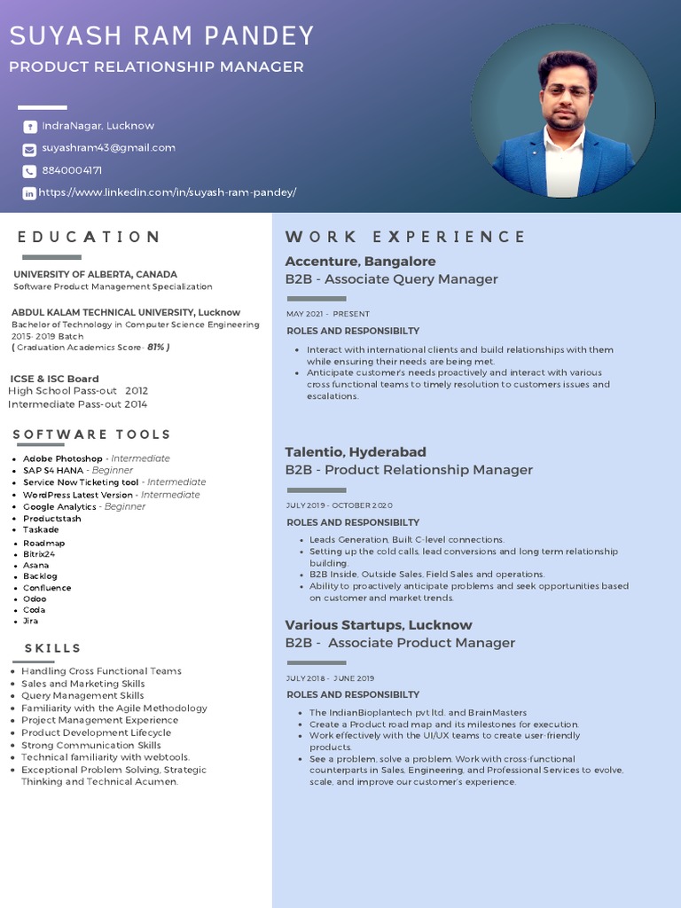 Suyash Ram Pandey's Resume | PDF | Sales | Computing