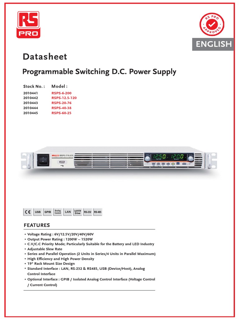 Datasheet: English | PDF