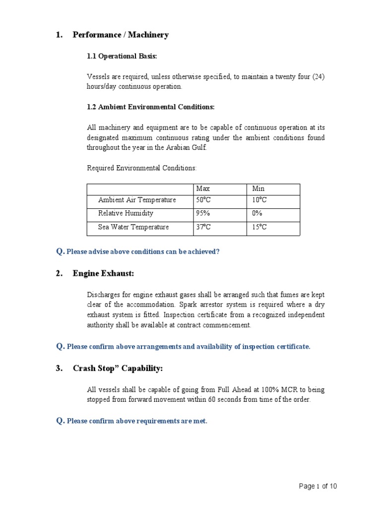 Crew Boat Required Specification | PDF | Deck (Ship) | Manufactured Goods